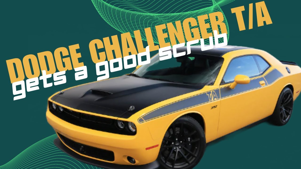 DODGE CHALLENGER T/A EXTERIOR CLEAN #dodge #detailing - YouTube