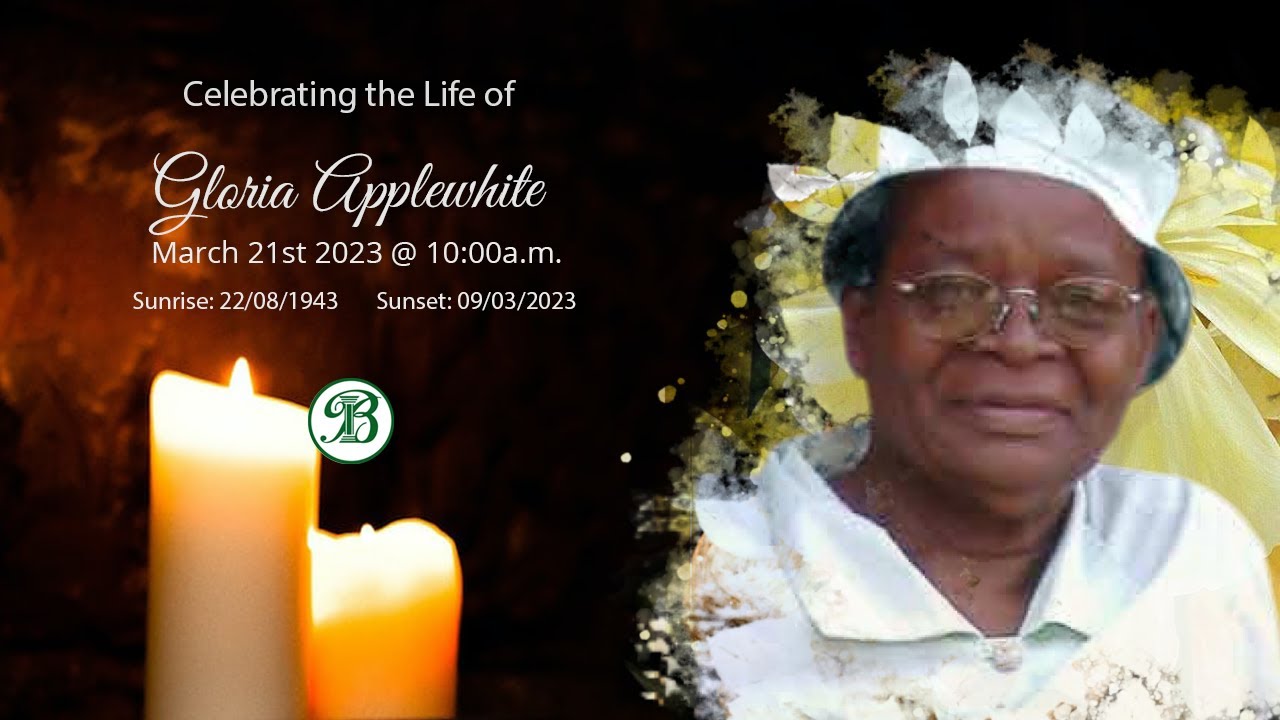 Celebrating the Life of Gloria Applewhite - YouTube