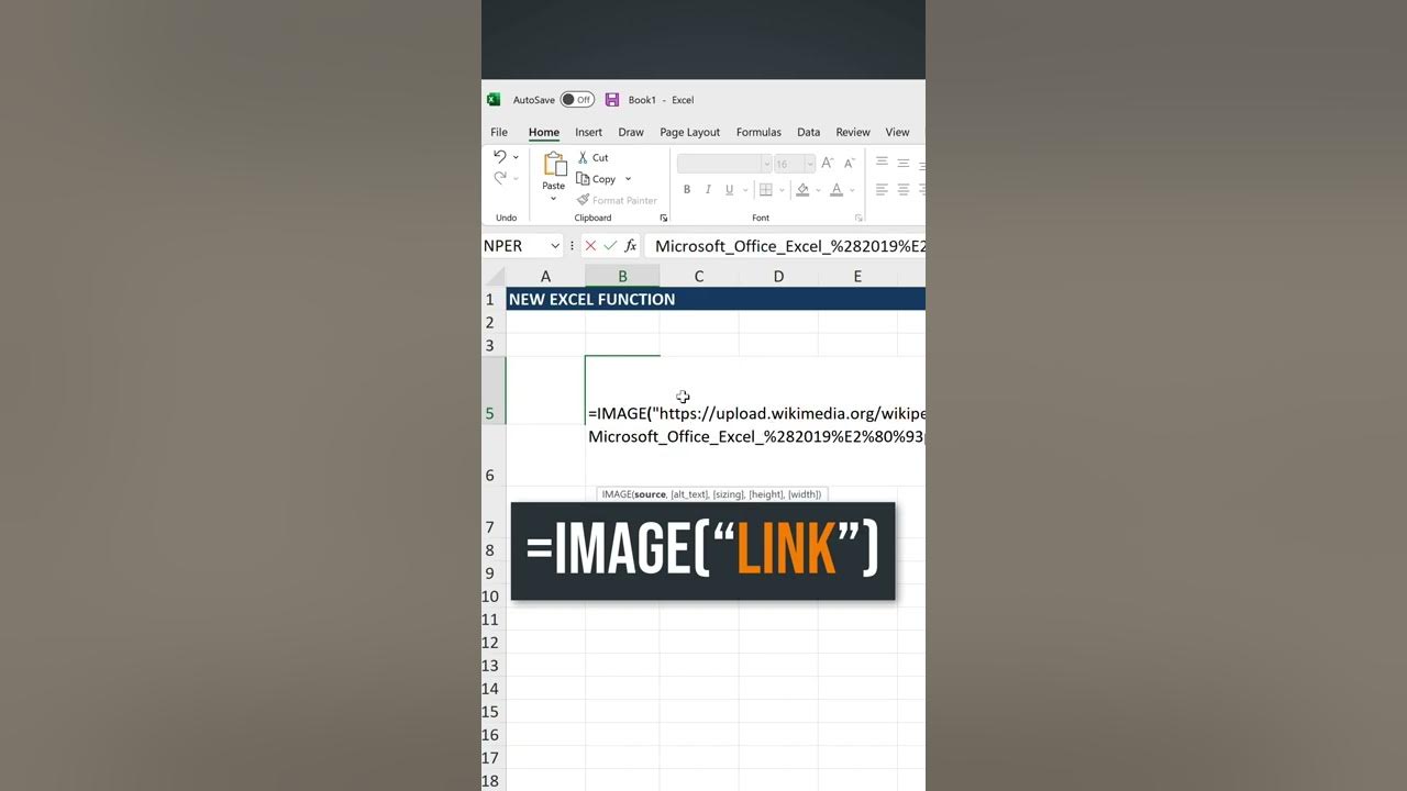 🖼️ NEW! Insert Images INSIDE Cells with Excel IMAGE Function #shorts ...