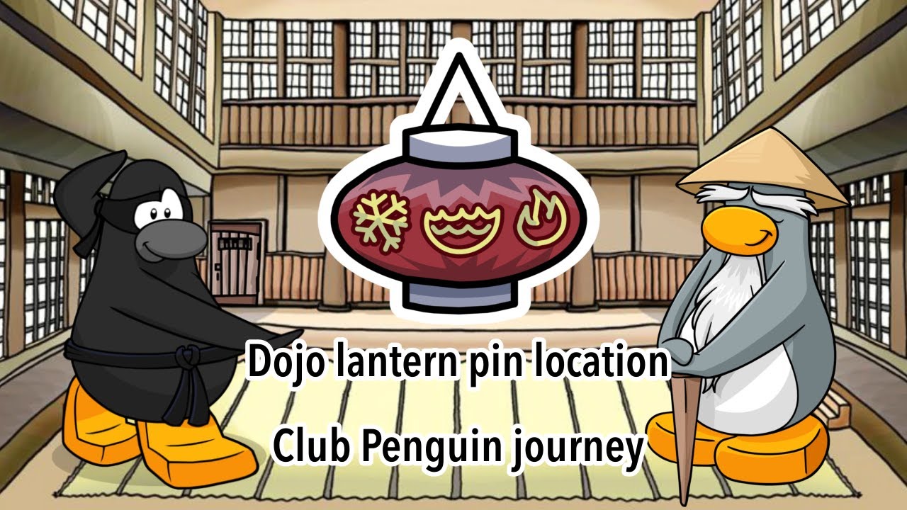 Dojo lantern pin location - Club penguin journey - YouTube