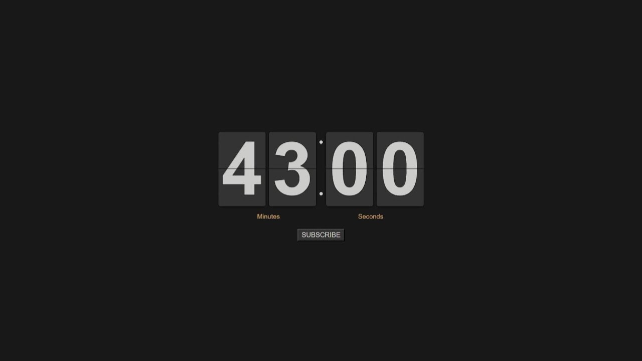 43 Minute Countdown Timer ⏳ - YouTube