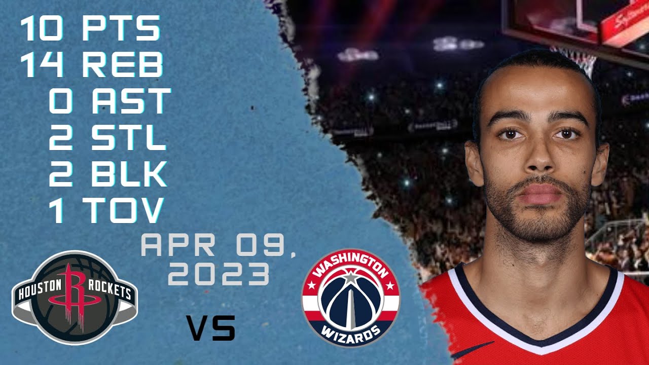 Xavier Cooks NBA WIZARDS vs ROCKETS Regular season Gameplay Possessions ...