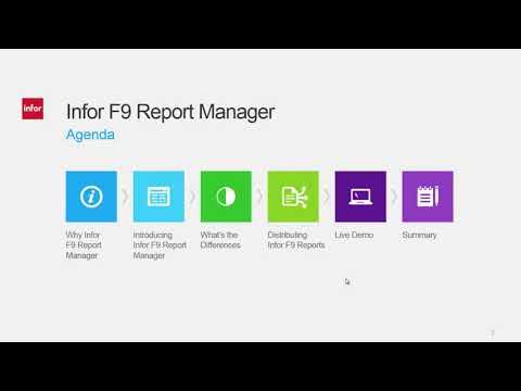 Infor F9 Report Manager Demo - YouTube