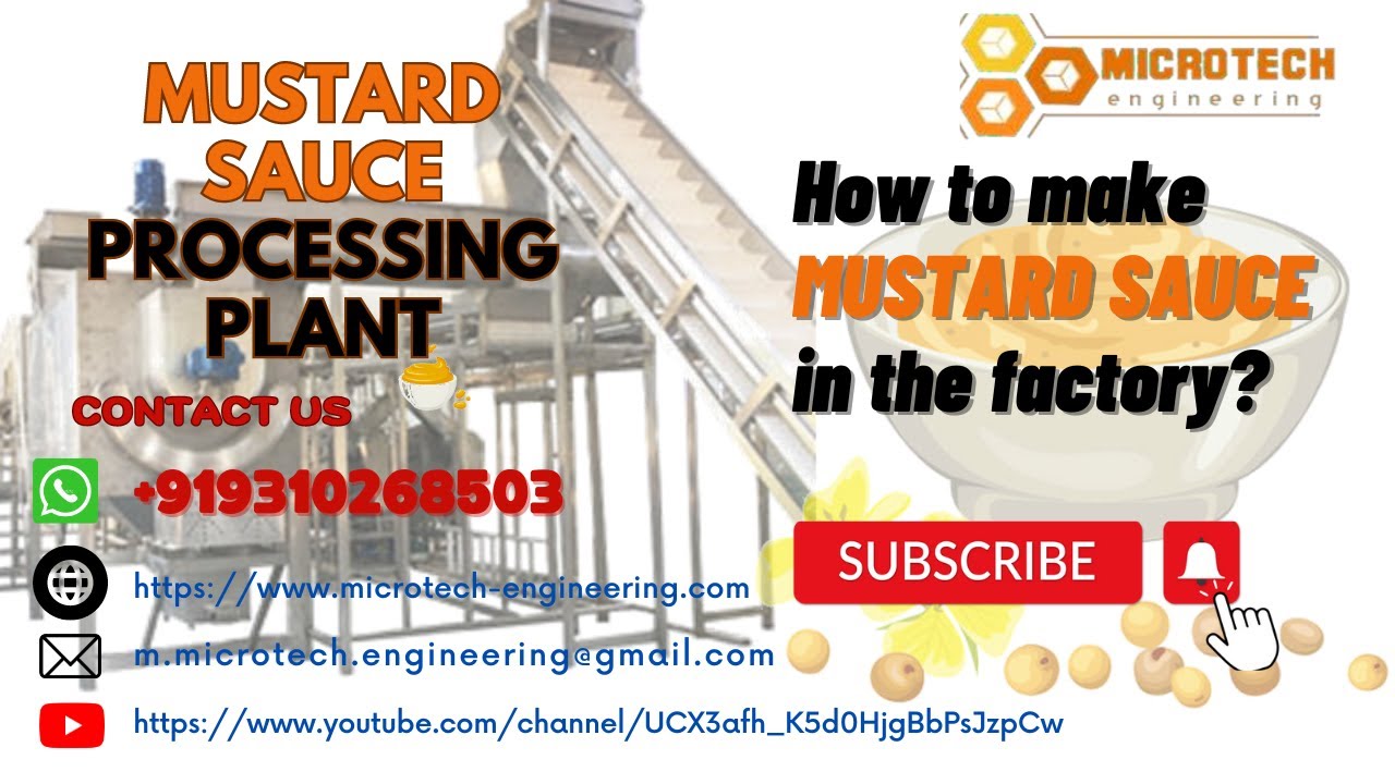 mustard sauce processing plant, mustard sauce plant setup, mustard ...