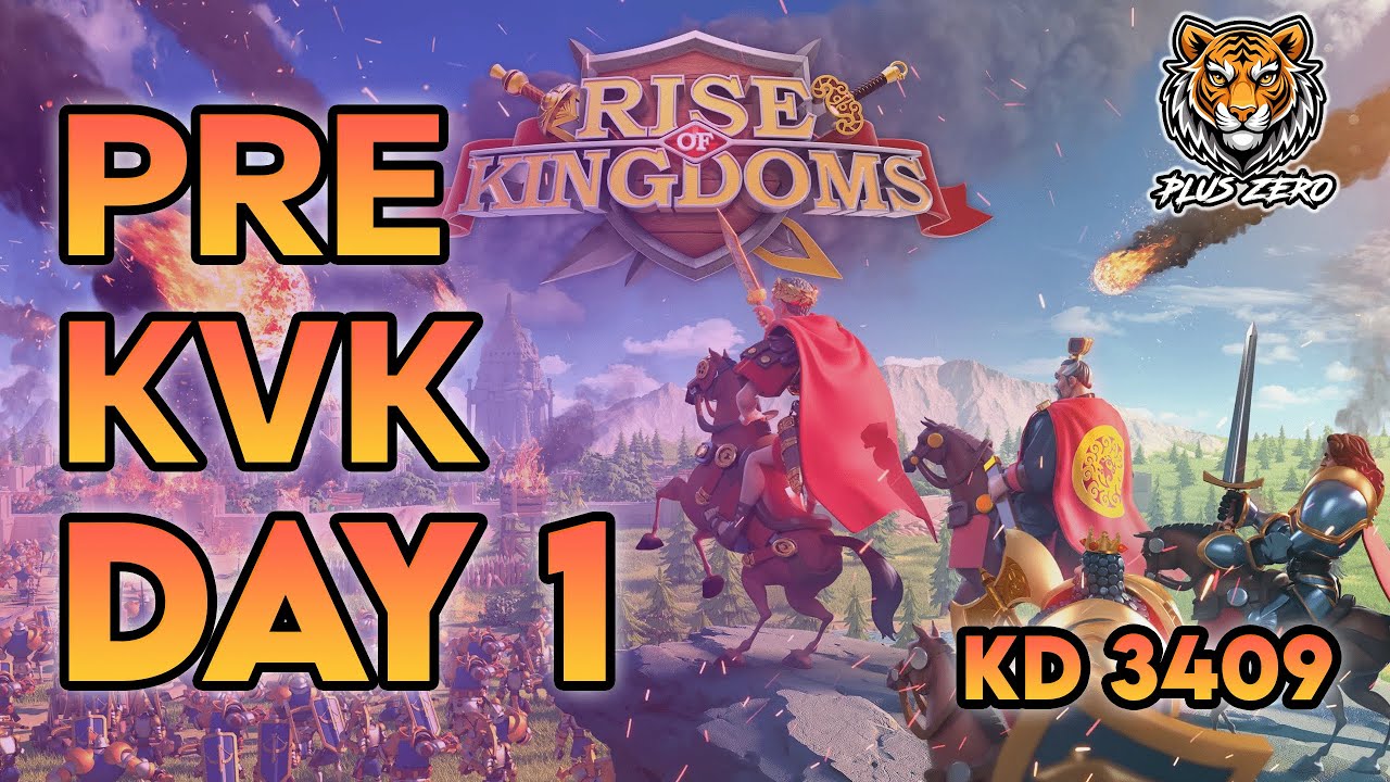 Rise of kingdom Live 🔴 | King of The Nile | KD 3409 | Pre KVK Stages | Day 1 | PlusZeroLive ...