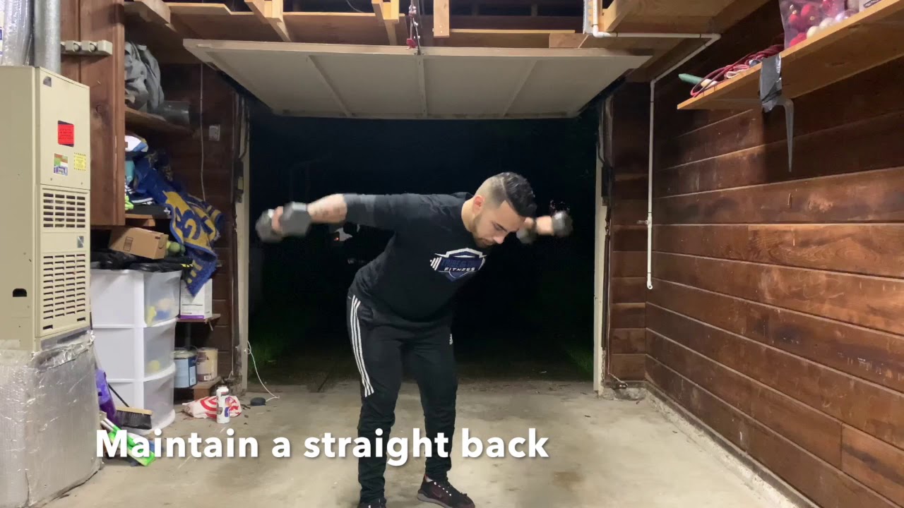 Bent Over Lateral Raise - YouTube