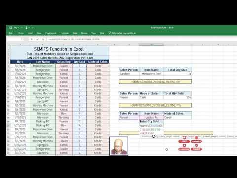 EXCEL-VI59-SUMIFS#excel #exceltech #exceleducation #exceltips #exceltricks #exceltutorial # ...