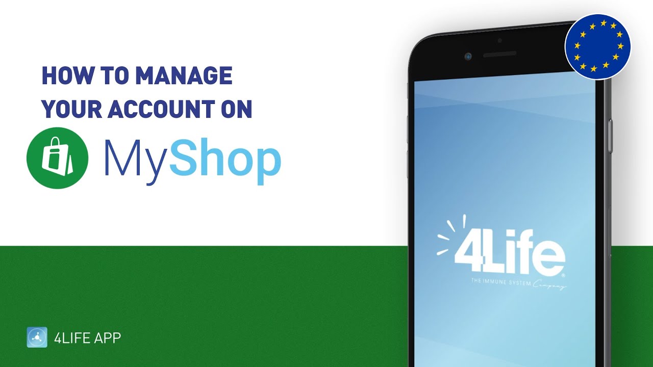 How to manage your account on MyShop - 4Life Europa - 🇪🇺 - English ...