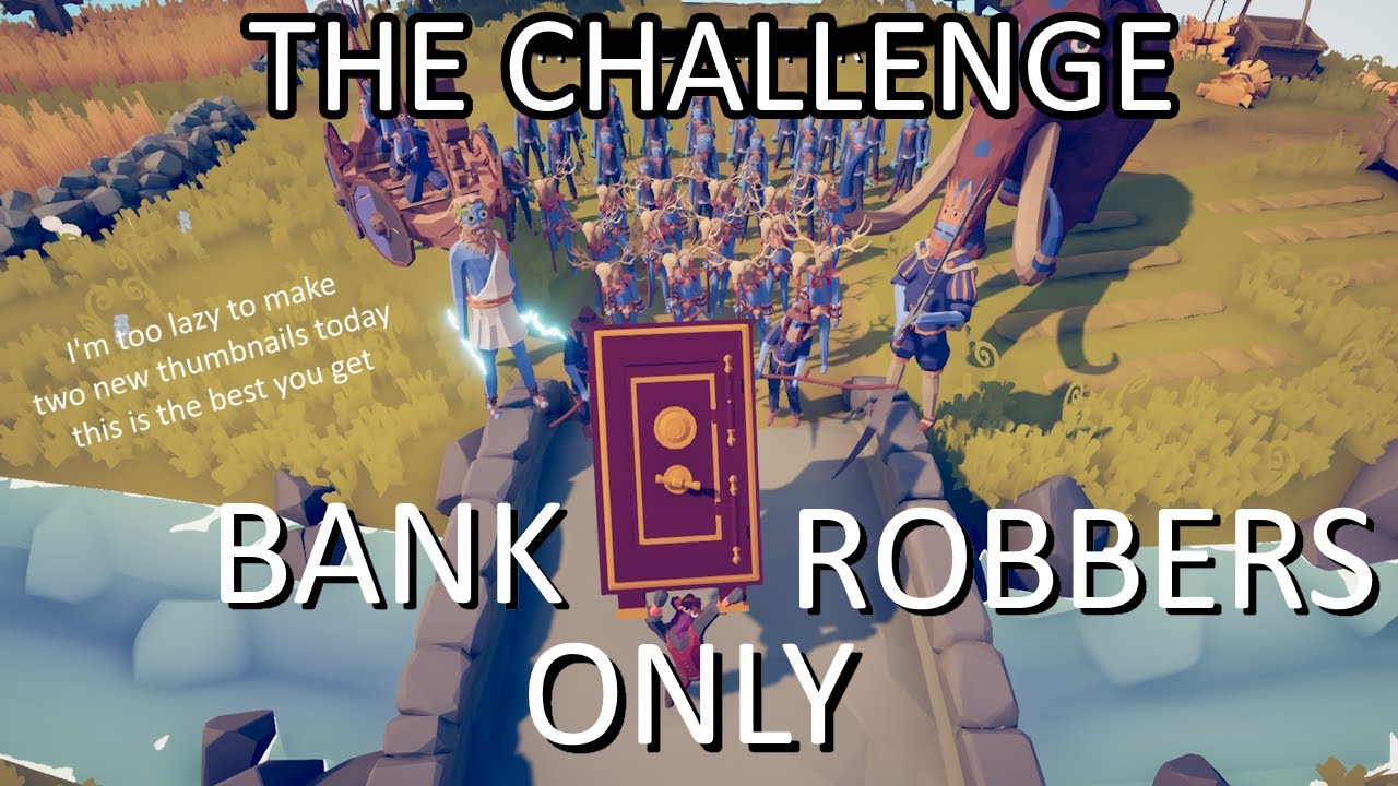 Attempting to beat the CHALLENGE Campaign with Only Bank Robbers - YouTube
