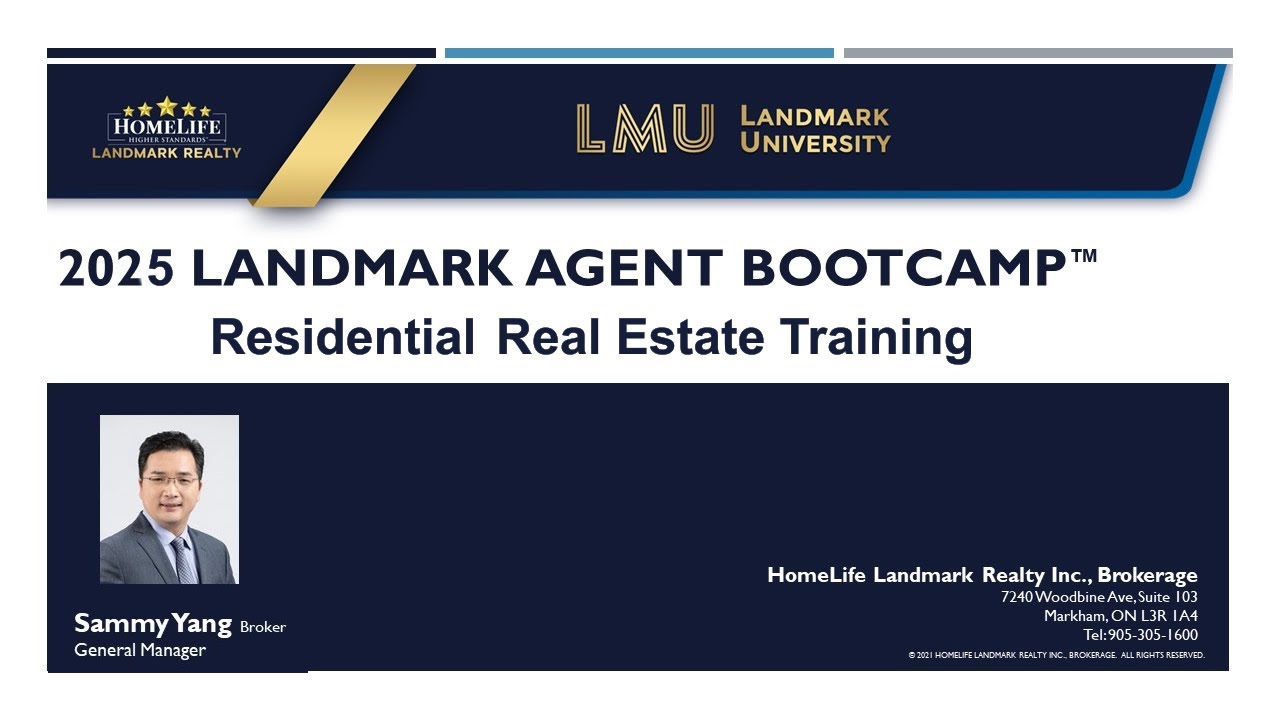 2025 Landmark Agent Bootcamp Residential Real Estate - Getting Started ...