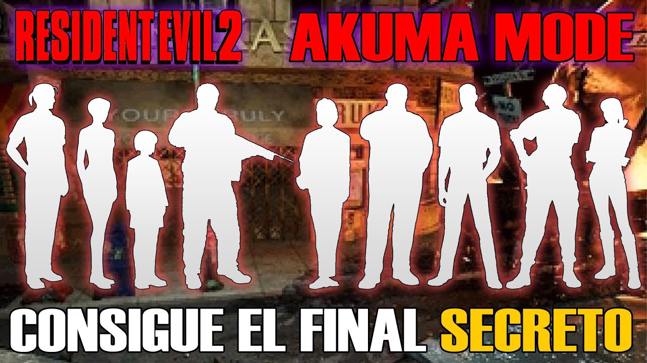 RESIDENT EVIL 2 (1998) CÓMO CONSEGUIR EL FINAL SECRETO DEL AKUMA MODE ...