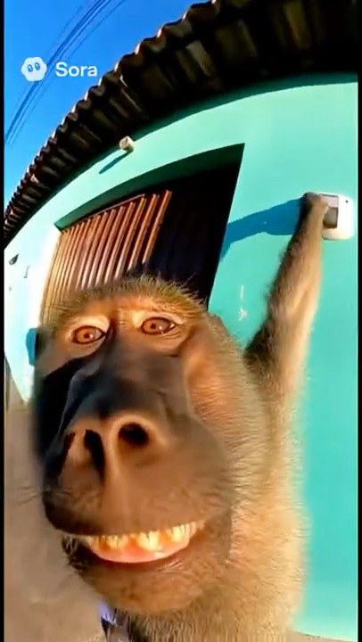 tocando campainha da véia!! #sora #babu #vlogs #babuino #animal #selva ...