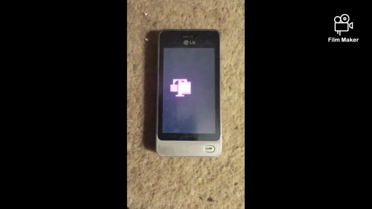 LG GD510 (T-MOBILE NIEMCY) WŁĄCZENIE/SŁABA BATERIA/WYŁĄCZENIE - YouTube