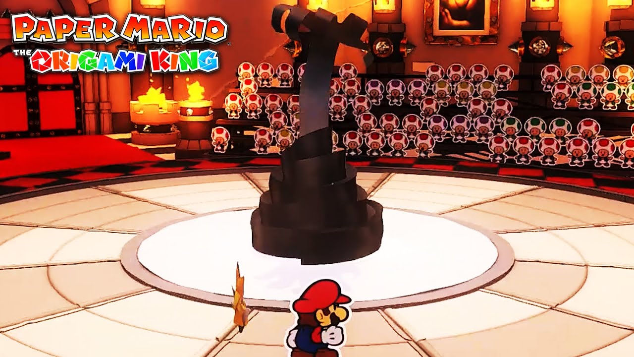 Paper Mario The Origami King - Shadow Hand Boss Battle (Twelfth Boss ...