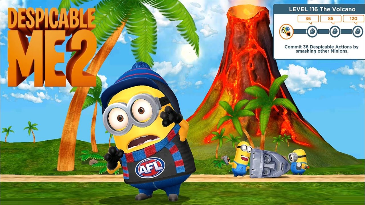 Despicable Me 2 Minion Rush AFL minion The Volcano level 116 fullscreen ...