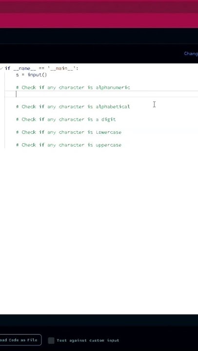 Validating Strings On Hackerrank Softwareengineer Coding Hackerrank Python Webdevelopment 