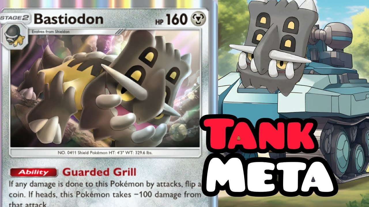 Tankiest pokemon in PTCG Pocket! 堪比大朝北鼻 (Bastiodon) - YouTube