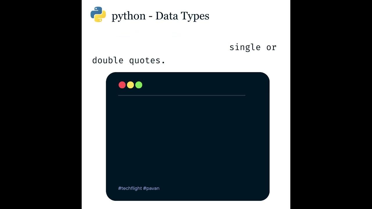Python ๐ป Data Types String Python Coder Programming Youtube