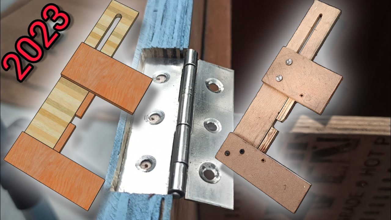 amezing idea for hinge || useful idea for woodworking - YouTube