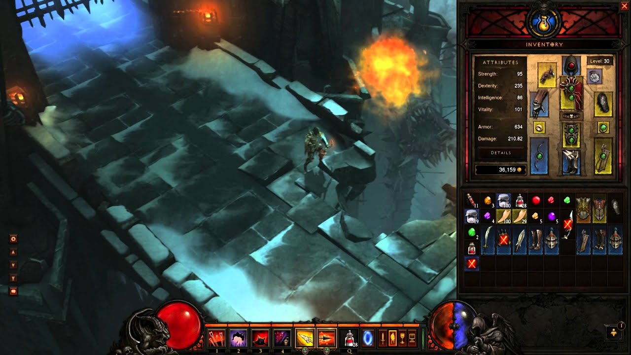 Diablo: III [UI + Basics Overview] [HD 1080p] - YouTube
