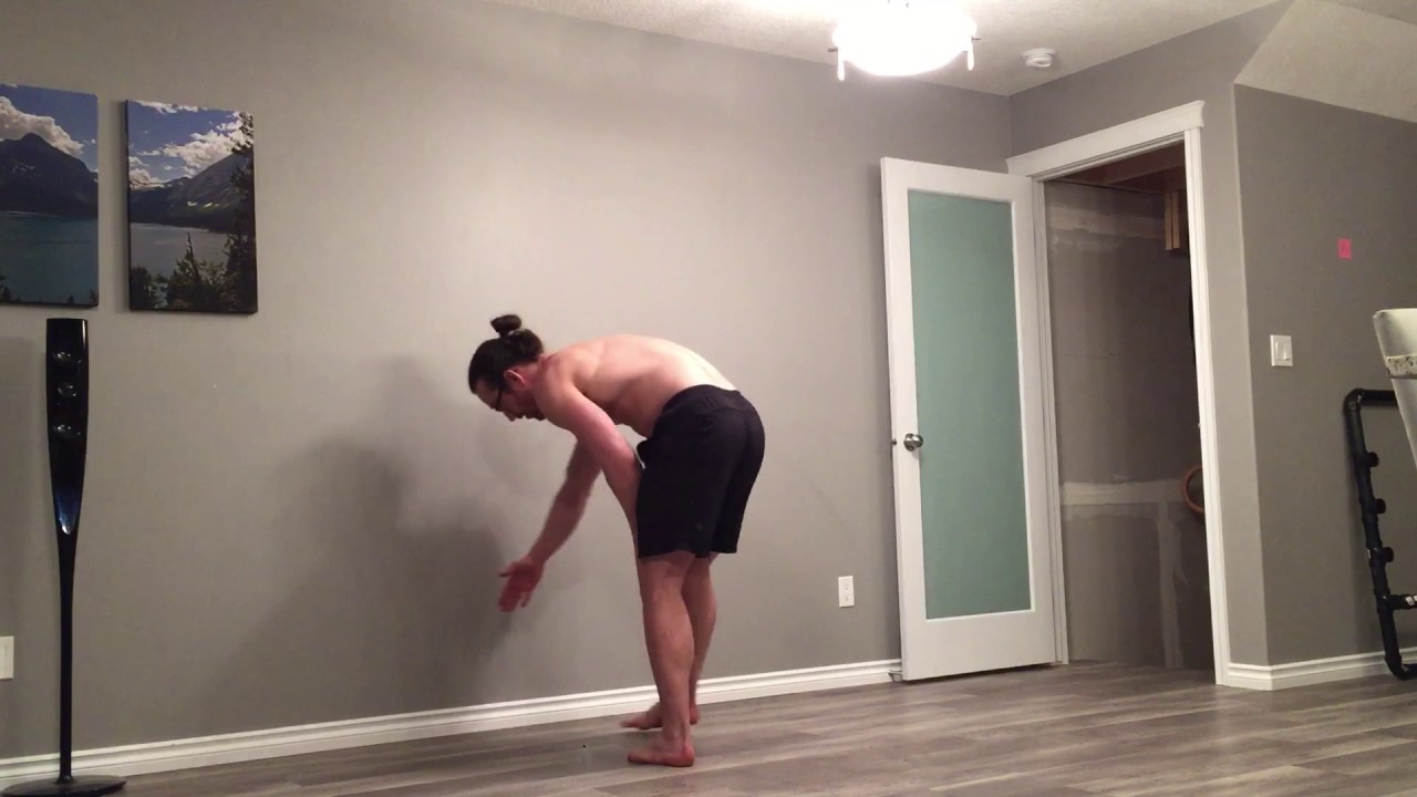Hollow back wall press - YouTube