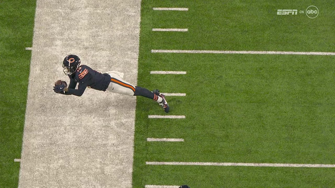 20-yard toe-drag swag reception comes via Allen's full-body extension ...