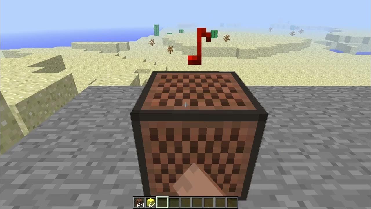how to use note block in minecraft - YouTube