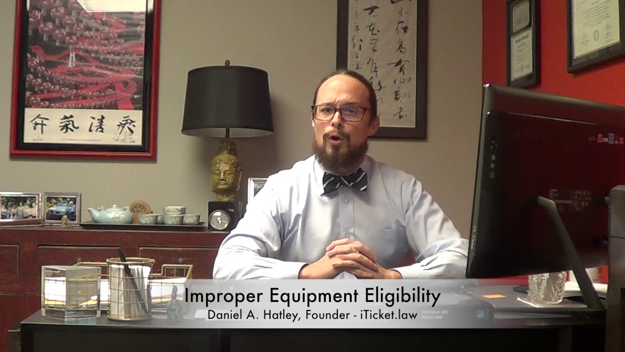Is Your Speeding Ticket Eligible for Improper Equipment? - YouTube