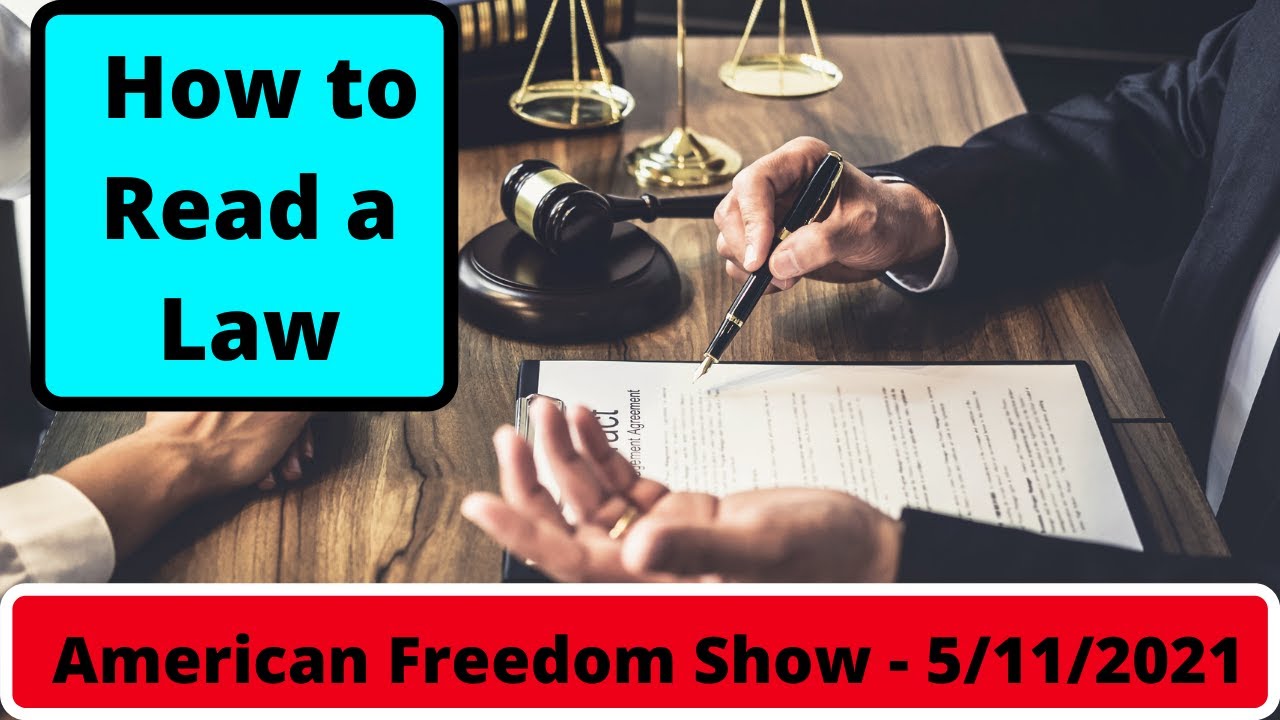 How To Read A Law - YouTube