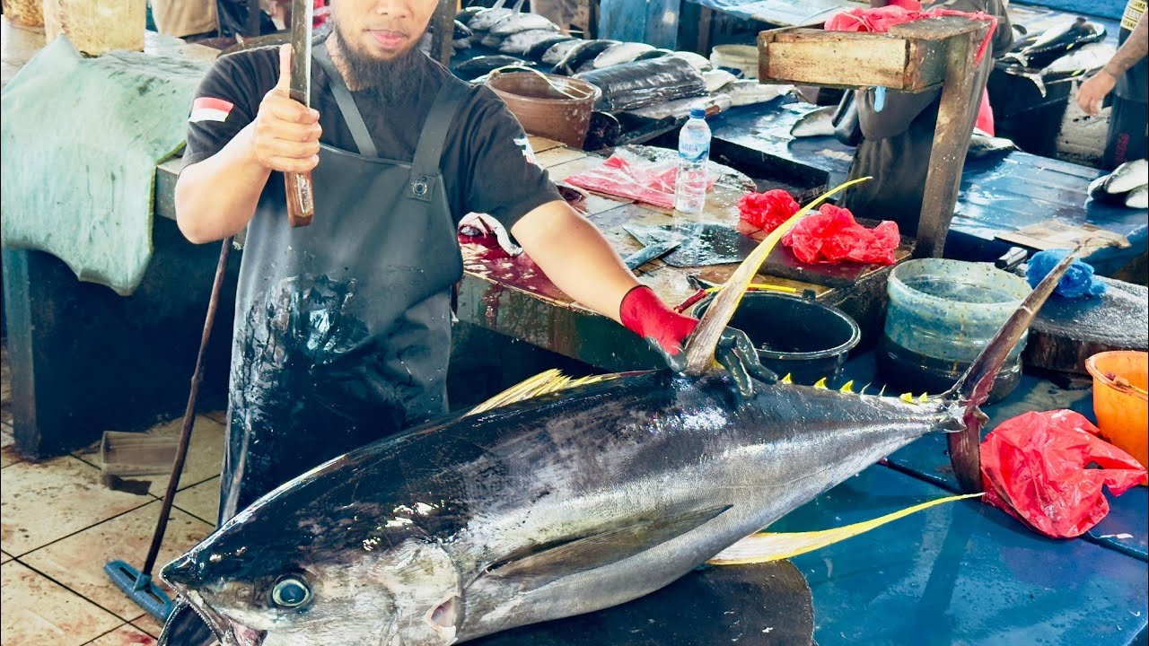 Perfect Tuna Cutting From Start To Finish With A Sharp Machete # ...