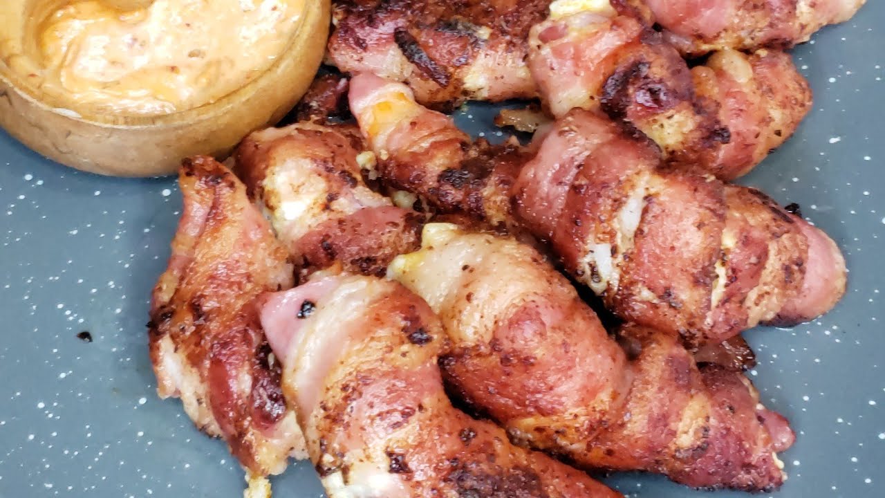 Camarones Rellenos y envueltos en Tocino! #camaronesmomia - YouTube