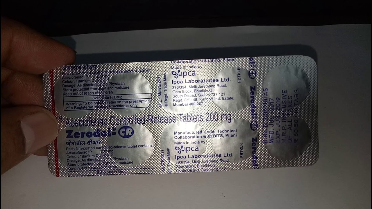 Zerodol CR 200mg Tablet Review In English - YouTube