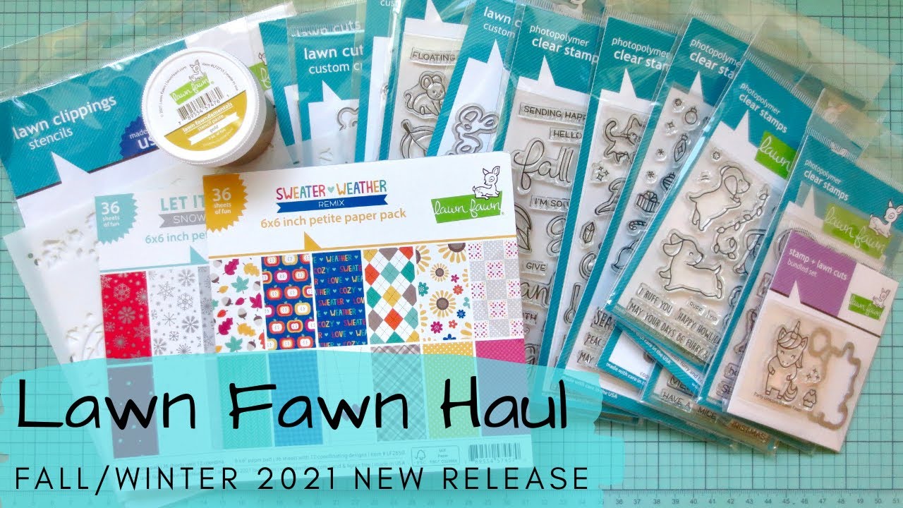 Lawn Fawn New Release Haul | Fall/Winter 2021 - YouTube