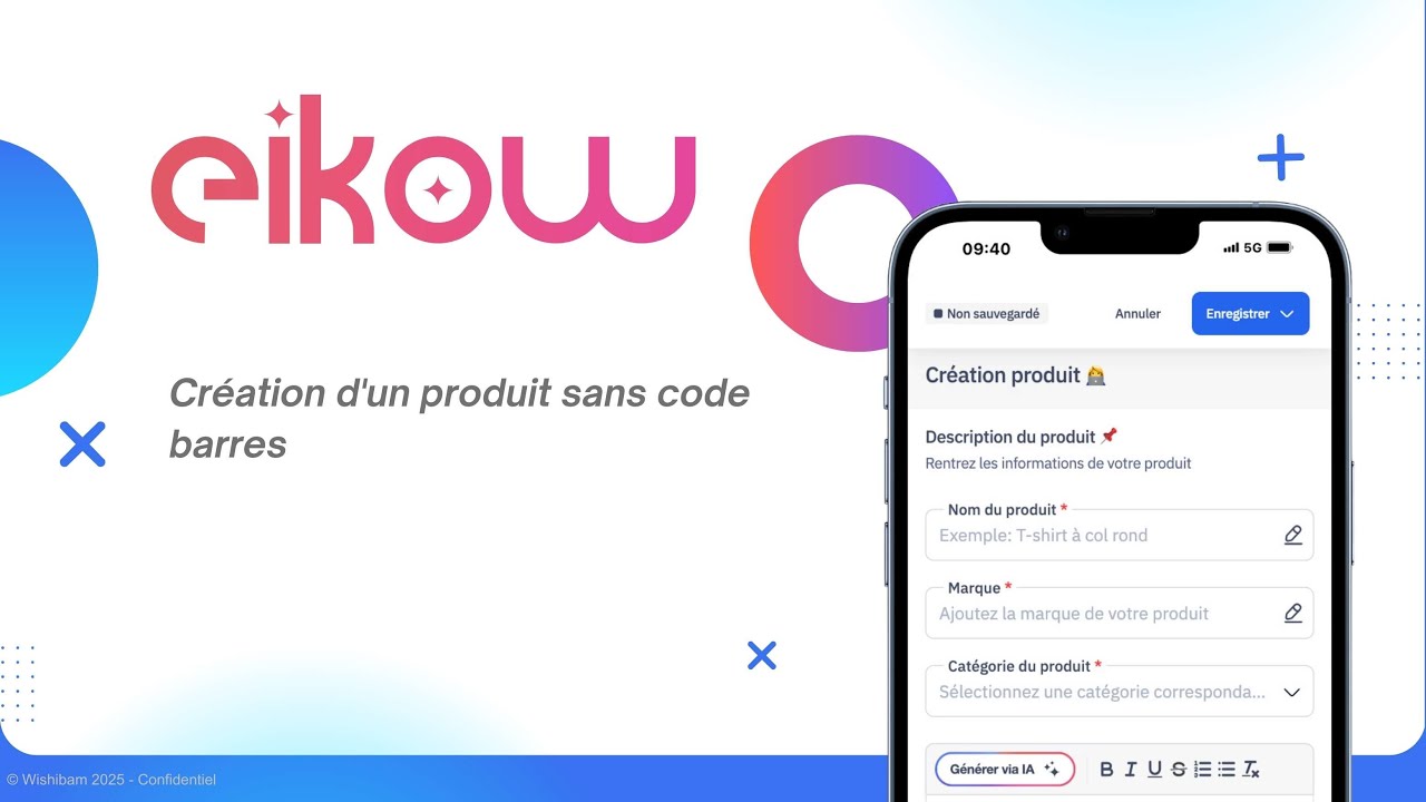 Création de produits sans code barres - YouTube