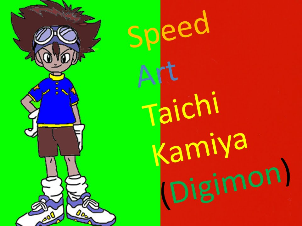 Speed art Tai (Digimon) | Paint Tool Sai #Batatanana - YouTube