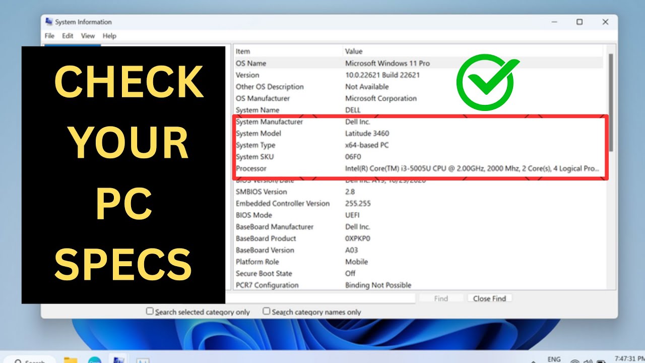 How To Check LAPTOP/PC Specs On Windows ( 2025) | How To Find Computer ...