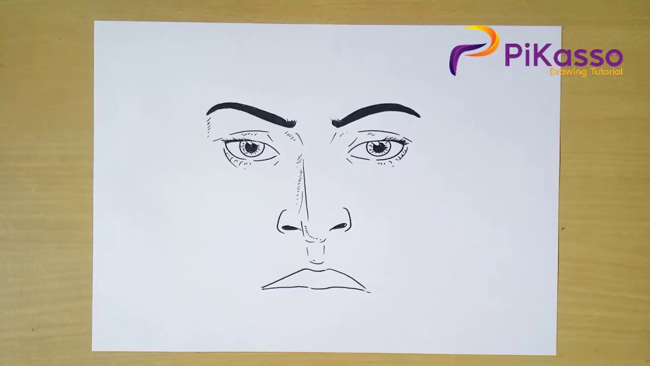 How to Draw Human Faces step by step - YouTube
