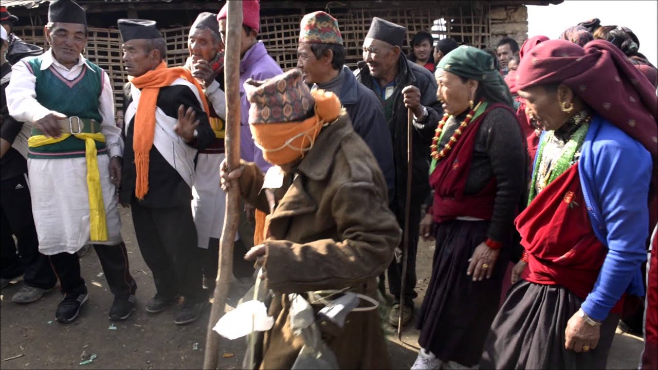 Arghu Ritual in Gumda Village (Gurung Funeral Procession) Pt. 7/9 - YouTube