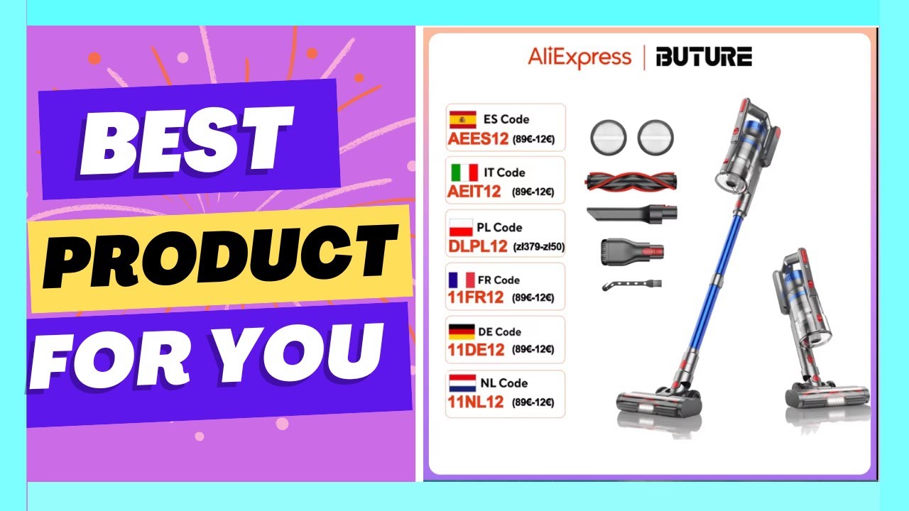 BUTURE JR500 450W 36000PA Suction Power - YouTube