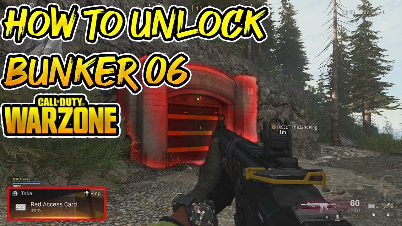 HOW TO UNLOCK BUNKER 06 WITH THE RED ACCESS CARD IN WARZONE - YouTube