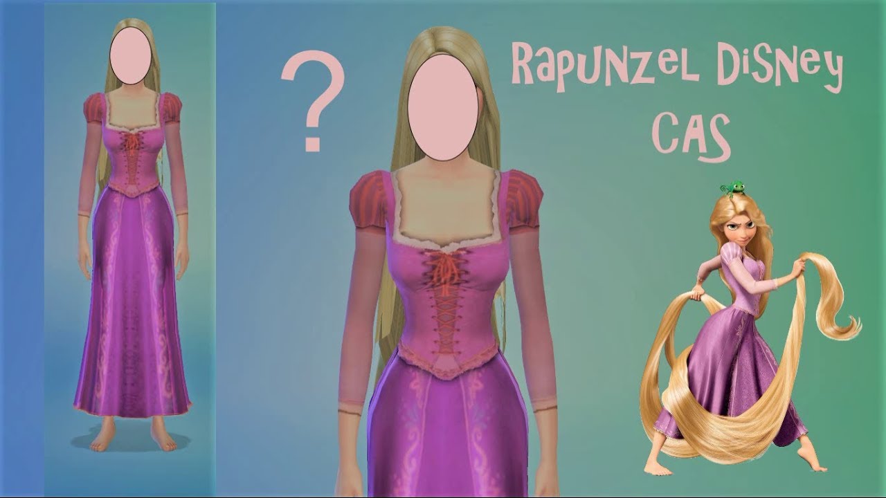The Sims 4: Disney Custom Content Rapunzel ♛ - YouTube