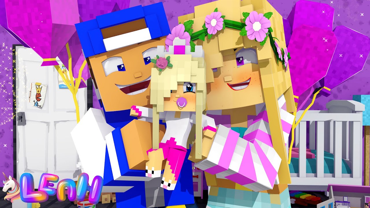 NAMING MY BABY DAUGHTER... Little Leah Minecraft - YouTube