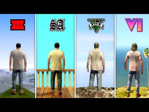 Trevor Jumps from Highest Mountain in All GTA Games (GTA 3 → GTA 6)
