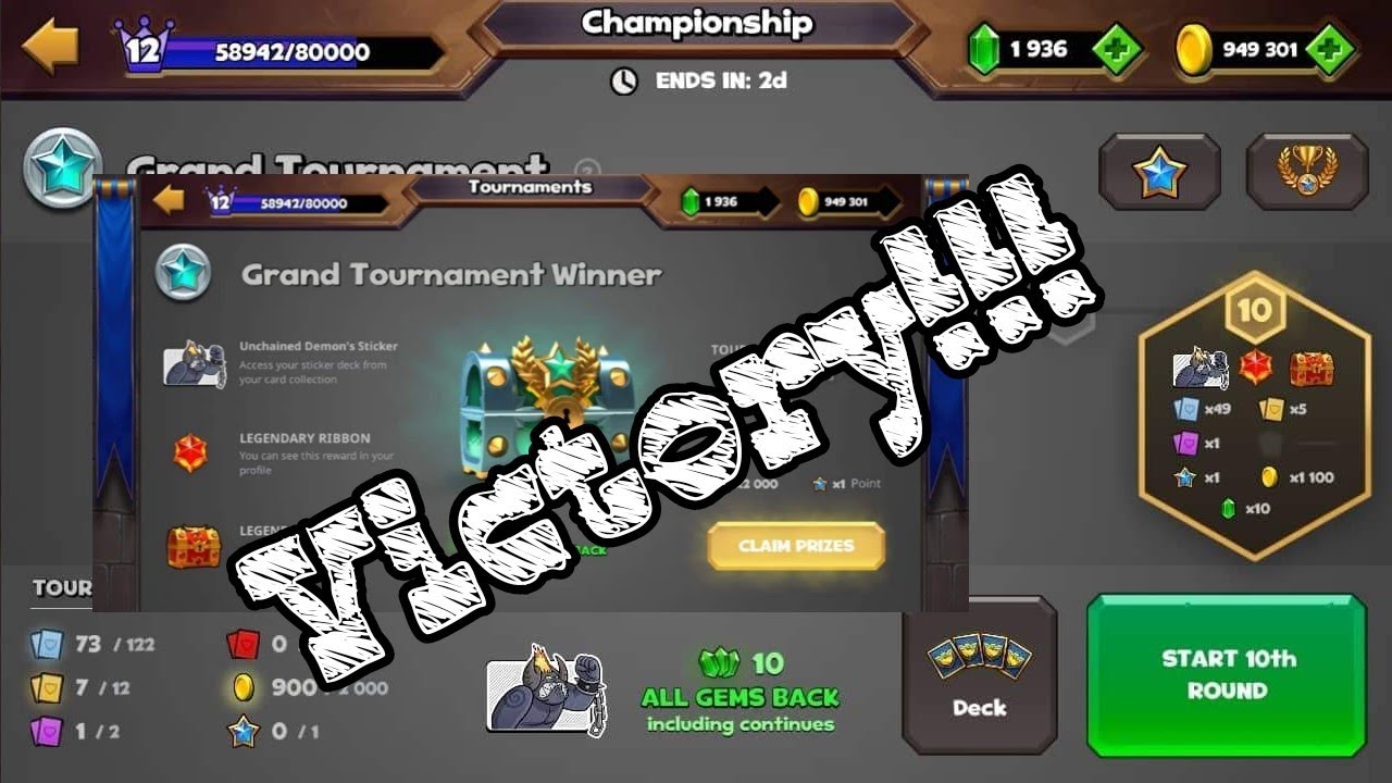 Victory !!! | Unchain3d Demon Rd 1 - 10 | Castle Crush - YouTube