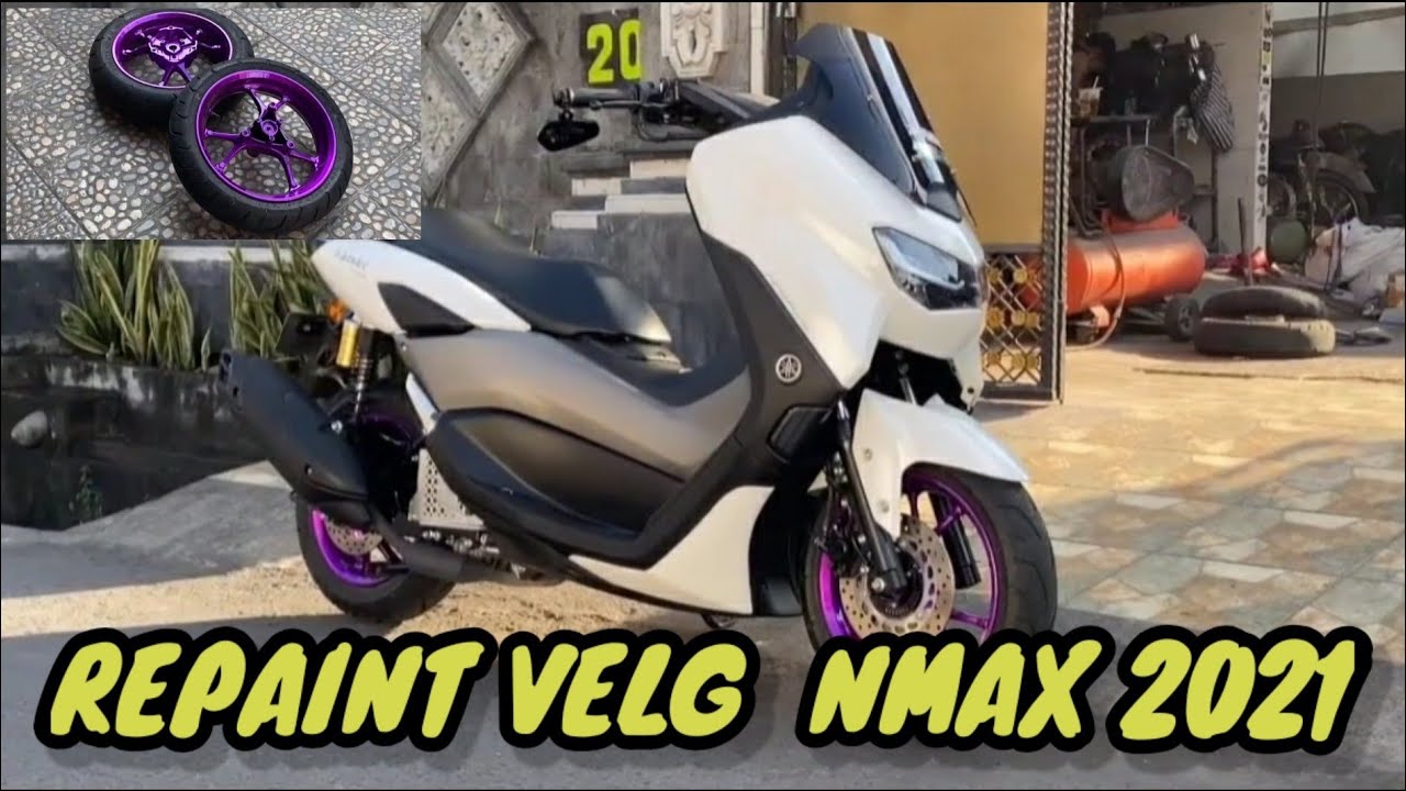 Repaint VELG Yamaha NMAX 2021 Atlantis UNGU TUA - YouTube