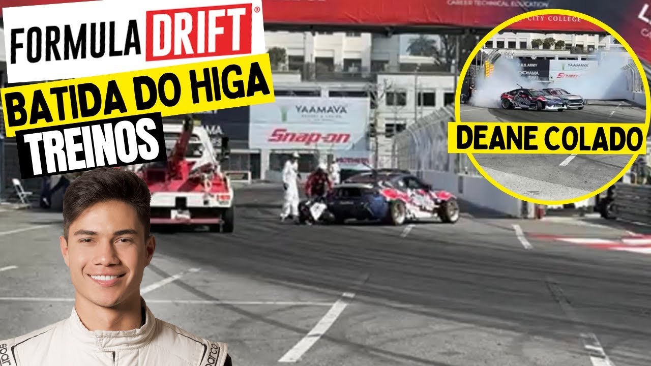 DIEGO HIGA TREINO BATALHAS WARMUP DIA 2 FORMULA DRIFT LONG BEACH - YouTube