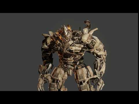Transformers Dark of the Moon Megatron animation test [Blender] - YouTube
