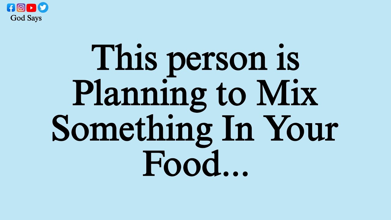 Today god messag || This person is planning to mix something in your ...