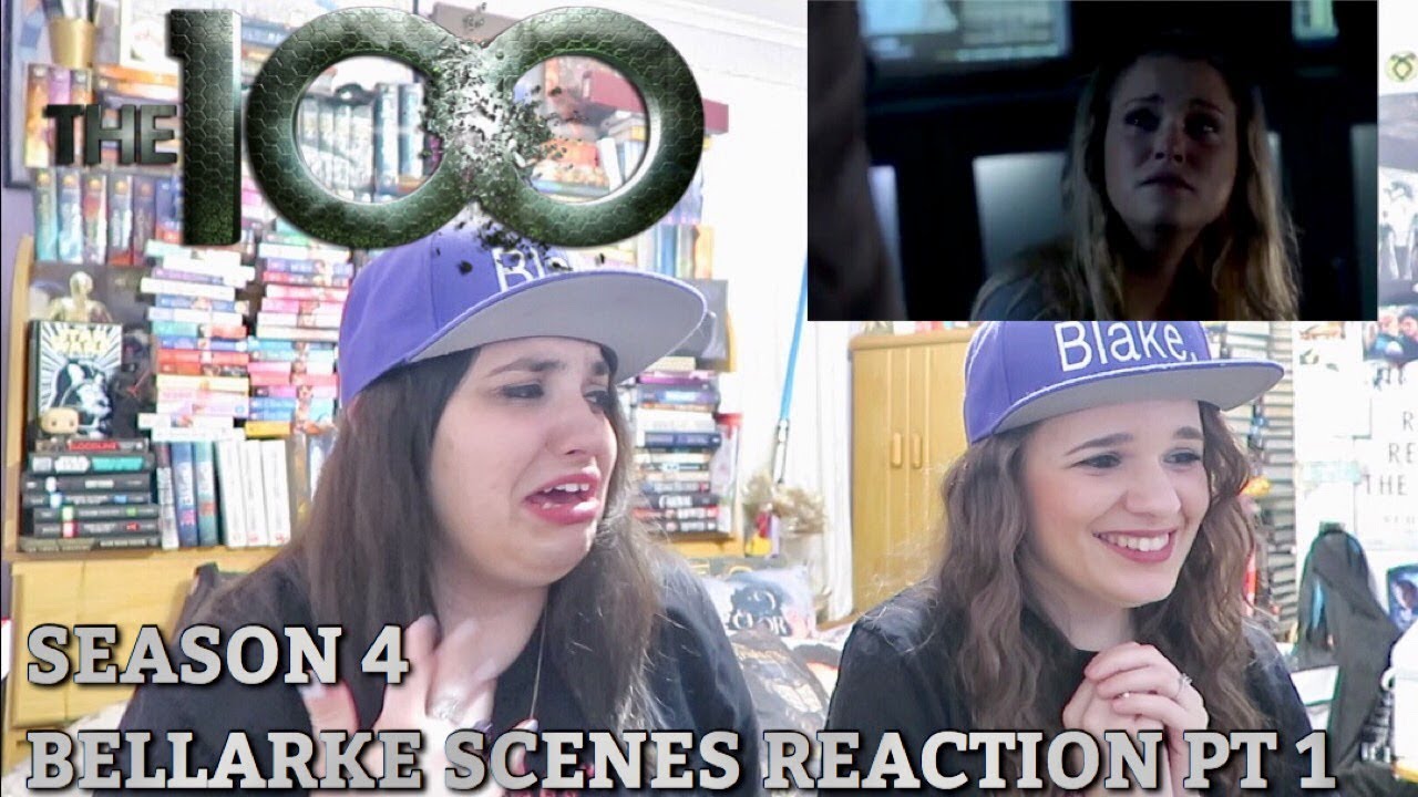 THE 100 SEASON 4 BELLARKE REACTIONS (PT 1) - YouTube