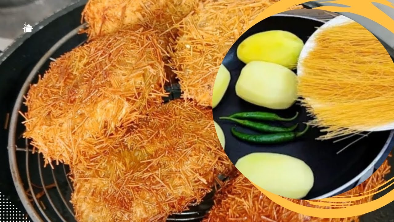 Special Ramzan! Vermicelli Potatoes snacks Family Kitchen 786 - YouTube